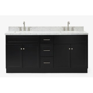 Ariel F073DCWRVO Hamlet 73" Free Standing Double Basin Vanity Set with ...